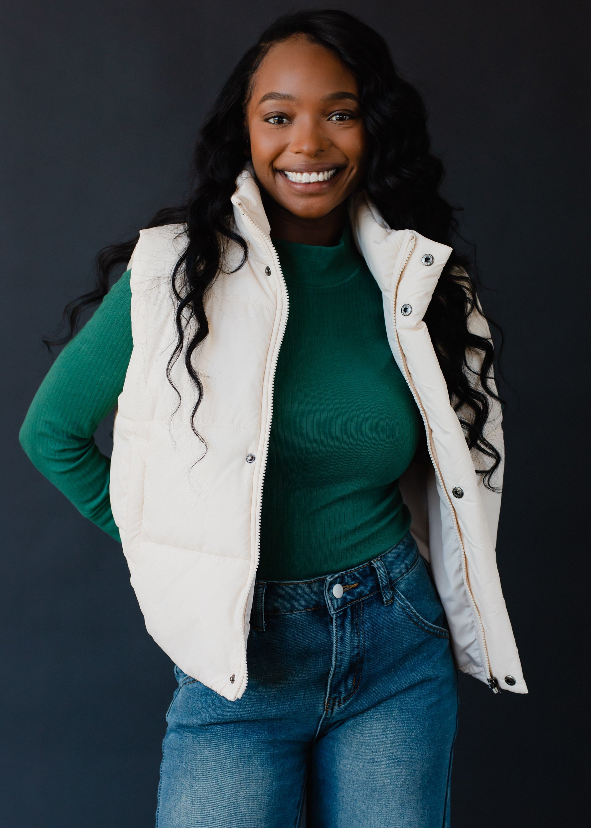 Cozy Ivory Vest – Beyond Blessed Boutique